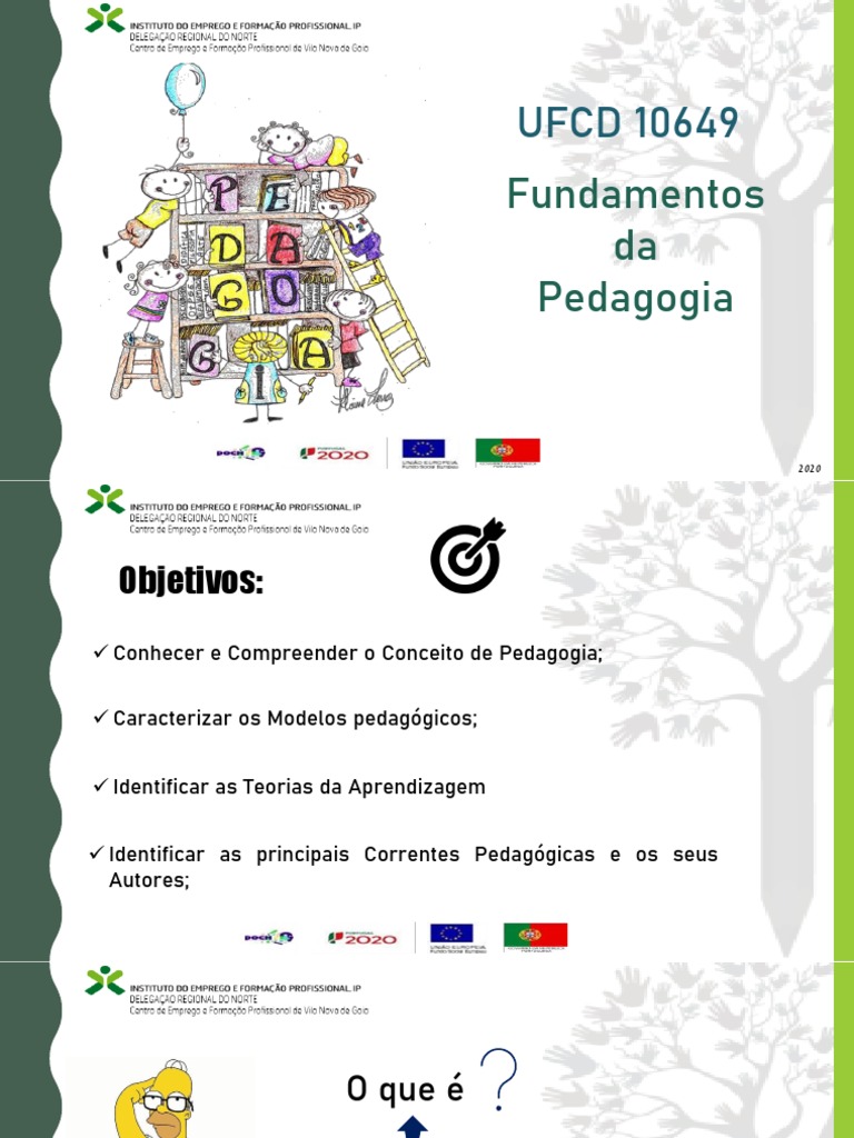 Ufcd - 10649 Pedagogia | PDF | Pedagogia | Aprendizado