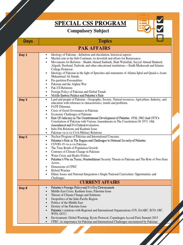 JEHAN ZEB - Special Css Plan-Compressed | PDF | Pakistan | Two Nation ...