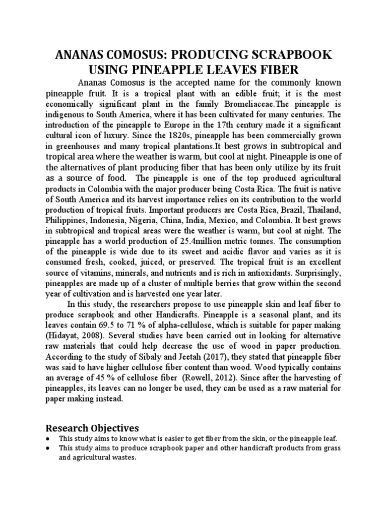 Research Defense Final | PDF | Pineapple | Food And Drink