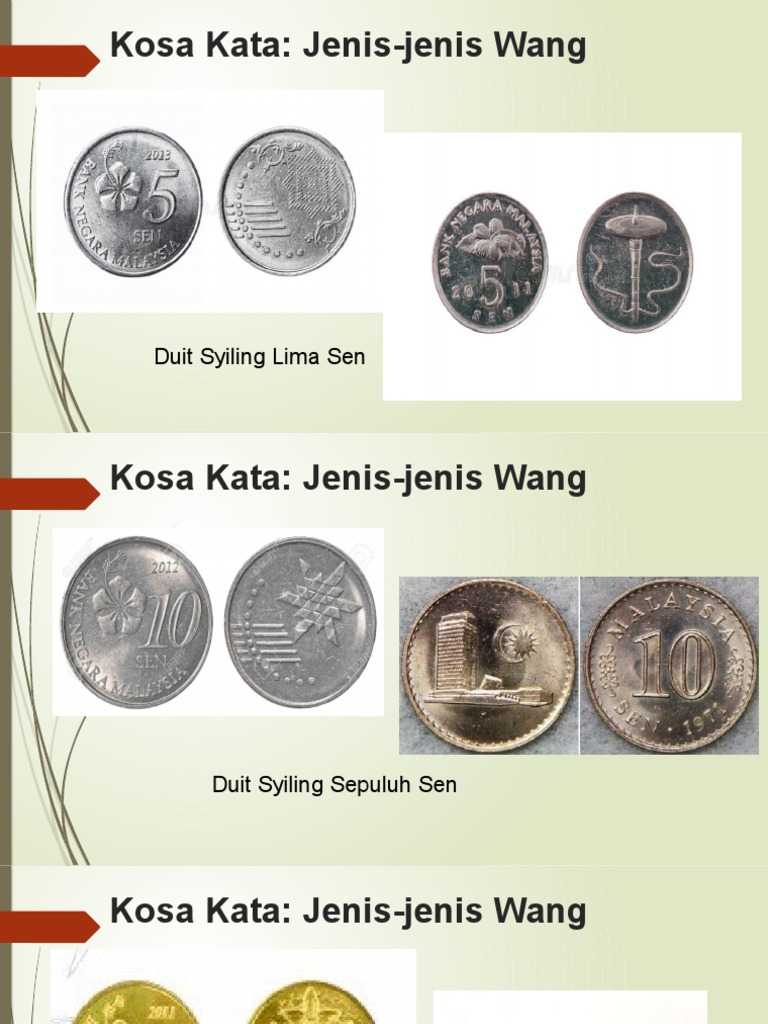 Kosa Kata Jenis Wang | PDF