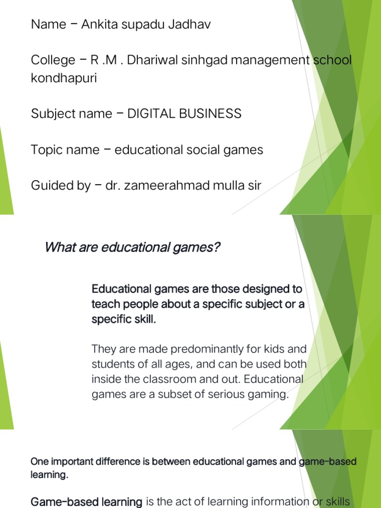 Edu, Social Games Rani | PDF | Learning | Cognition