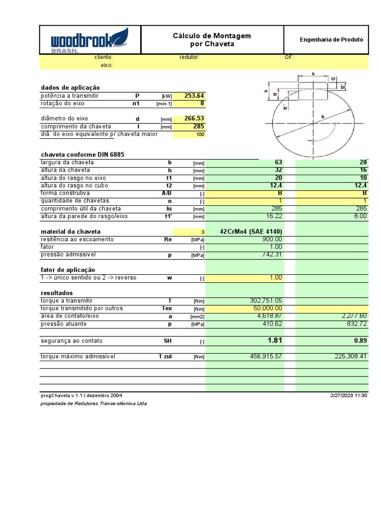 Chavetas | PDF | Metrologia | Ciências Físicas