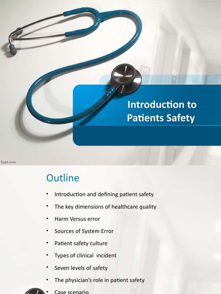 1 - Patient Safety | PDF | Patient Safety | Medical Error