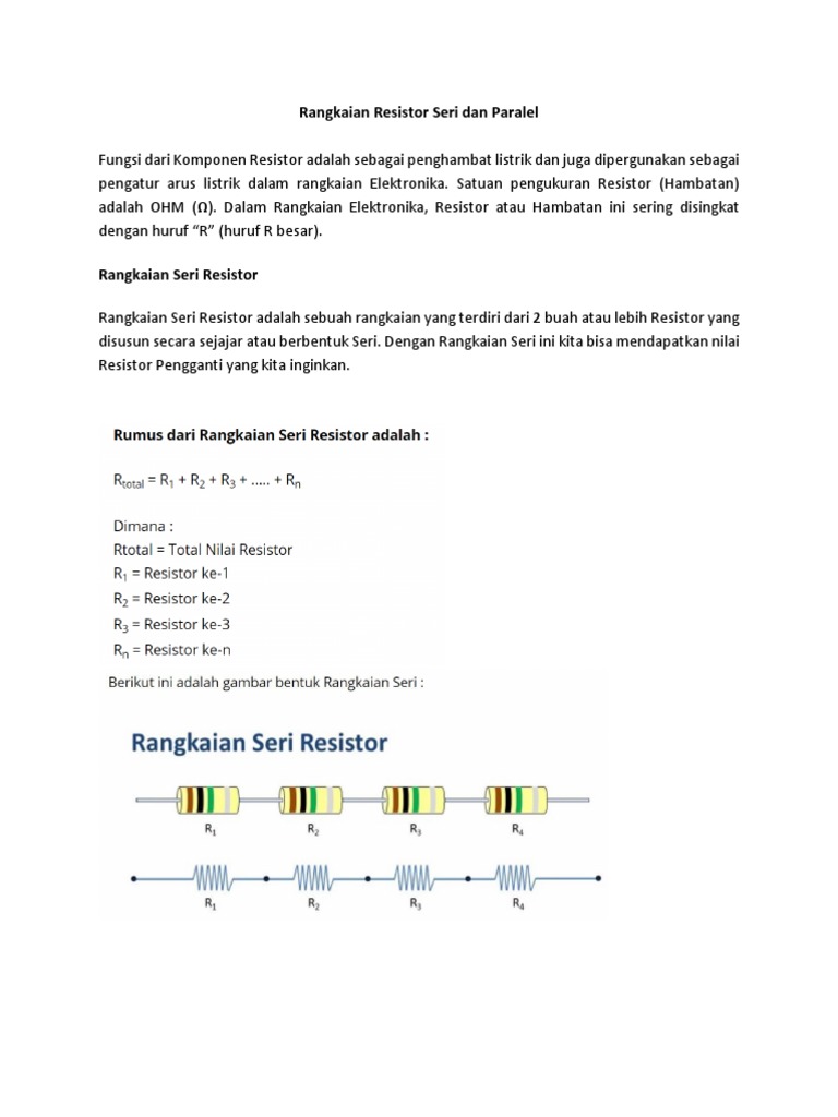 Resistor Seri-Paralel | PDF