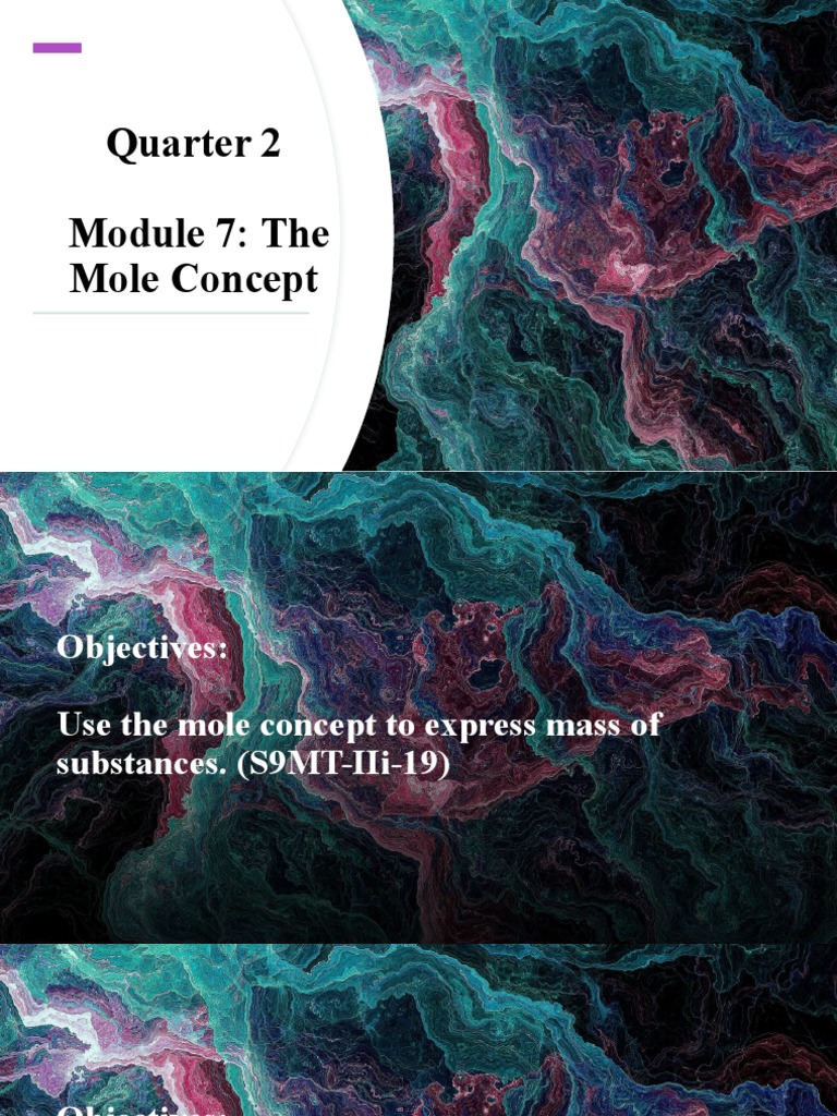 Chemistry: Understanding the Mole | PDF | Teaching Methods & Materials | Science & Mathematics