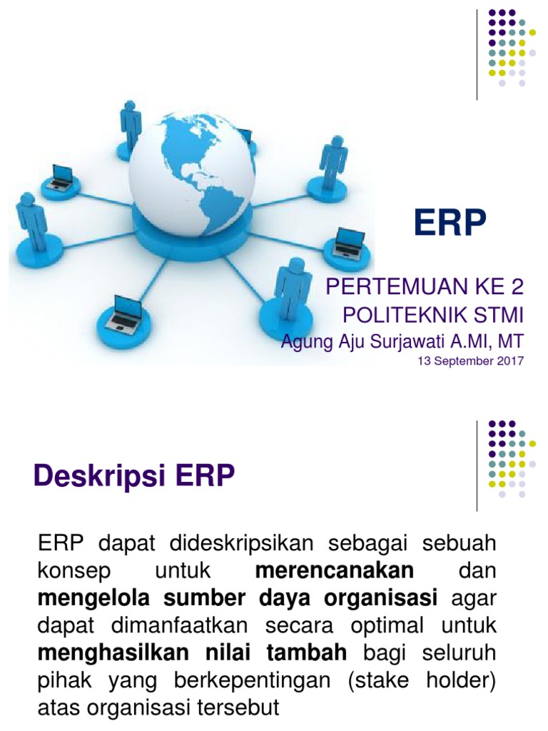 Konsep Dasar ERP dan Integrasinya | PDF