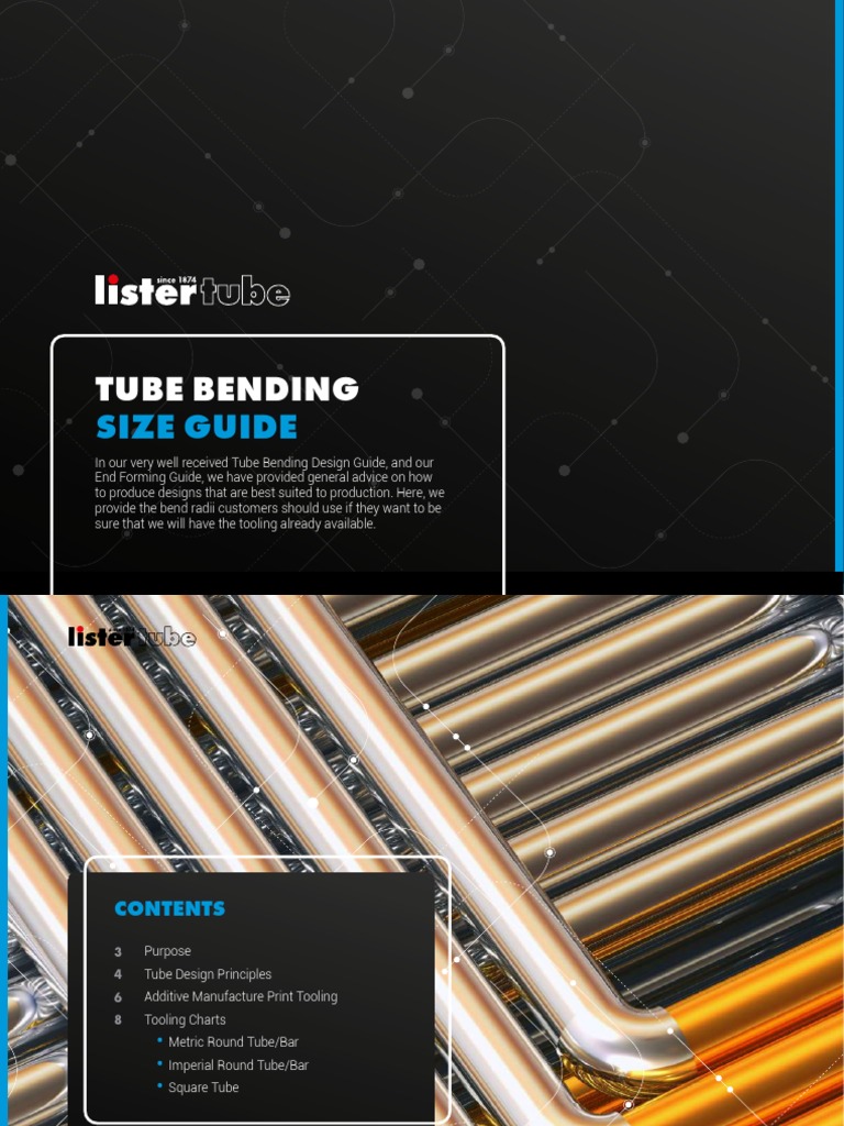 ListerTube - A5 Tube Bending Size Guide - Digital | PDF | Pipe (Fluid ...