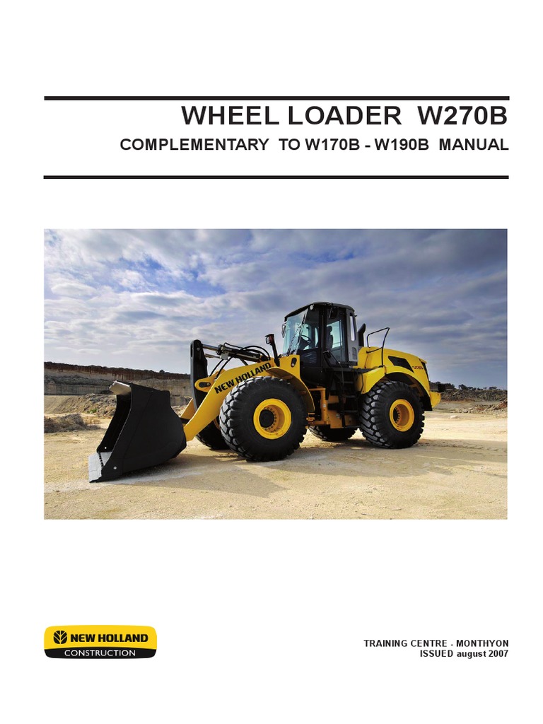 TM W170 - 190 - 270B GB Assy | PDF | Horsepower | Manual Transmission