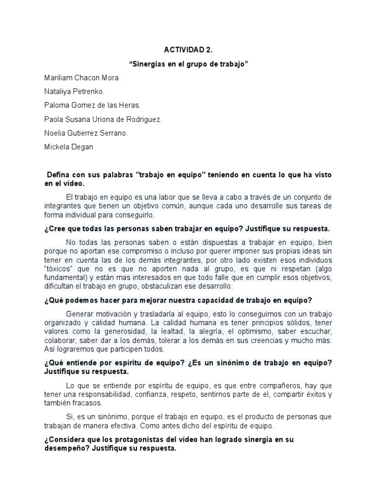 ACTIVIDAD 2 Grupal. | PDF