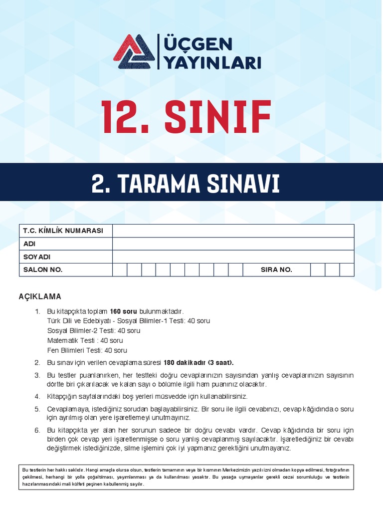 Sınıf 2. TARAMA | PDF