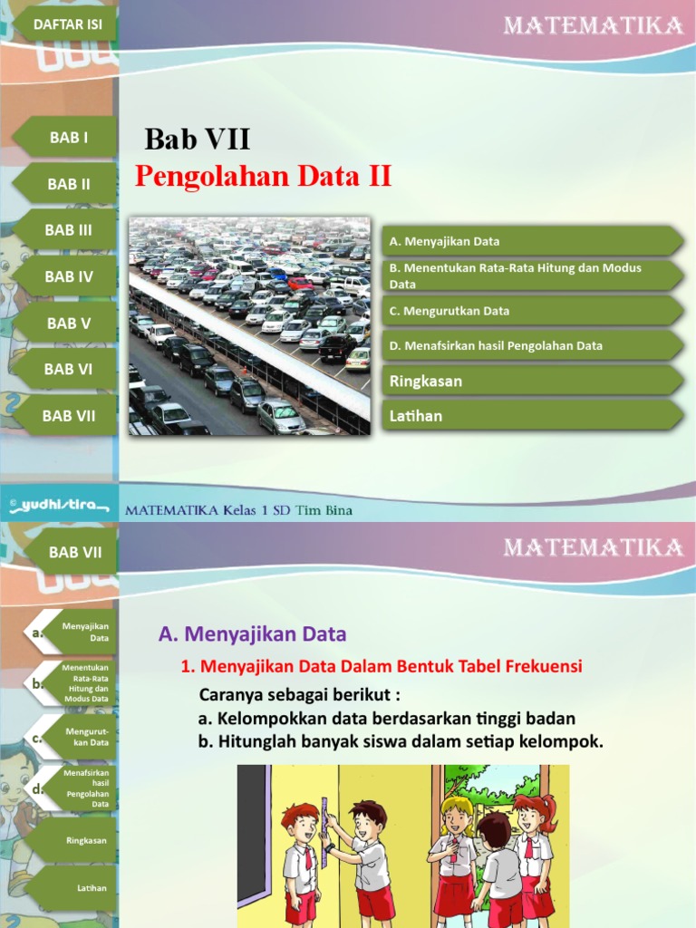 MTK Kls 6 BAB 7PENGOLAHAN DATA | PDF