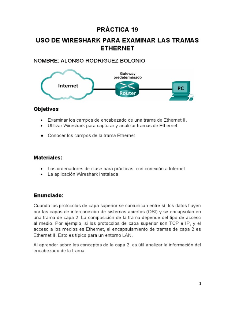 P19 Uso de Wireshark para Ver Las Tramas Ethernet | PDF | Protocolos de red | Internet