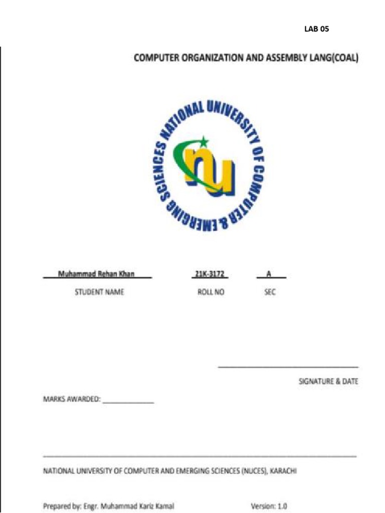 Lab05 21K-3172 | PDF