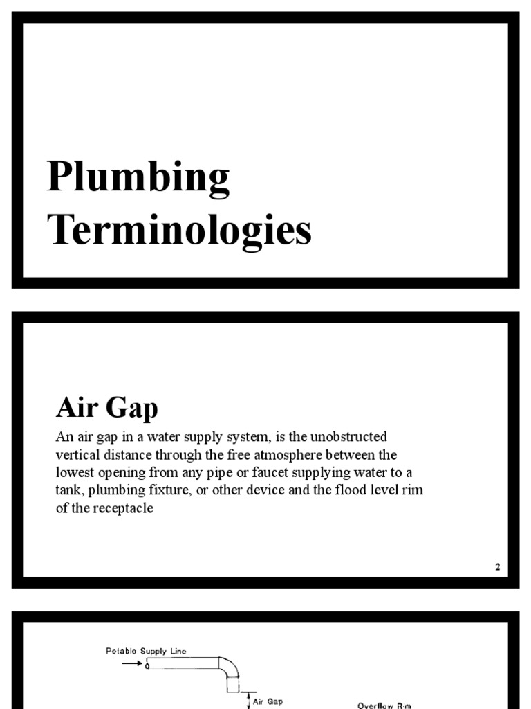 MOD1 Terminologies | PDF | Plumbing | Sanitary Sewer