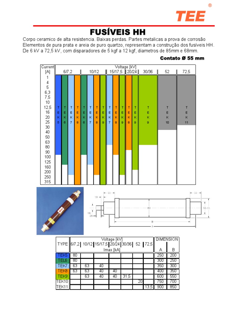 TEE - Catálogo Fus HH Tek - 55 MM | PDF | Electricidad | Ingenieria ...