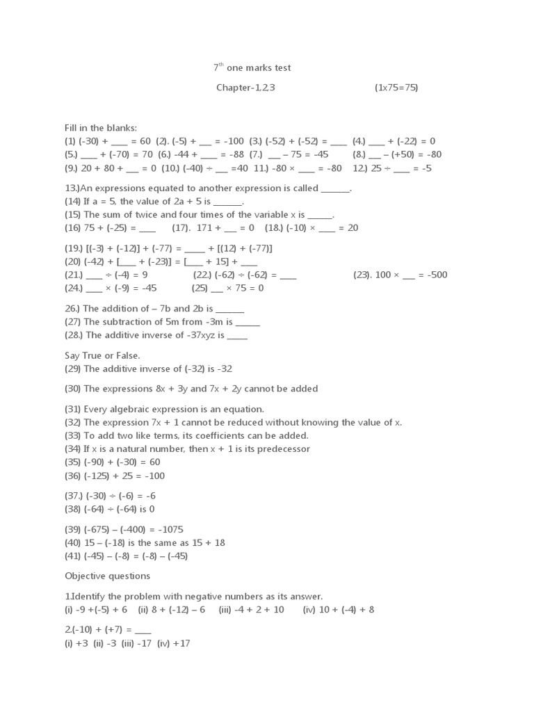 7th Mathematics 1,2,3 | PDF | Area | Mathematical Objects