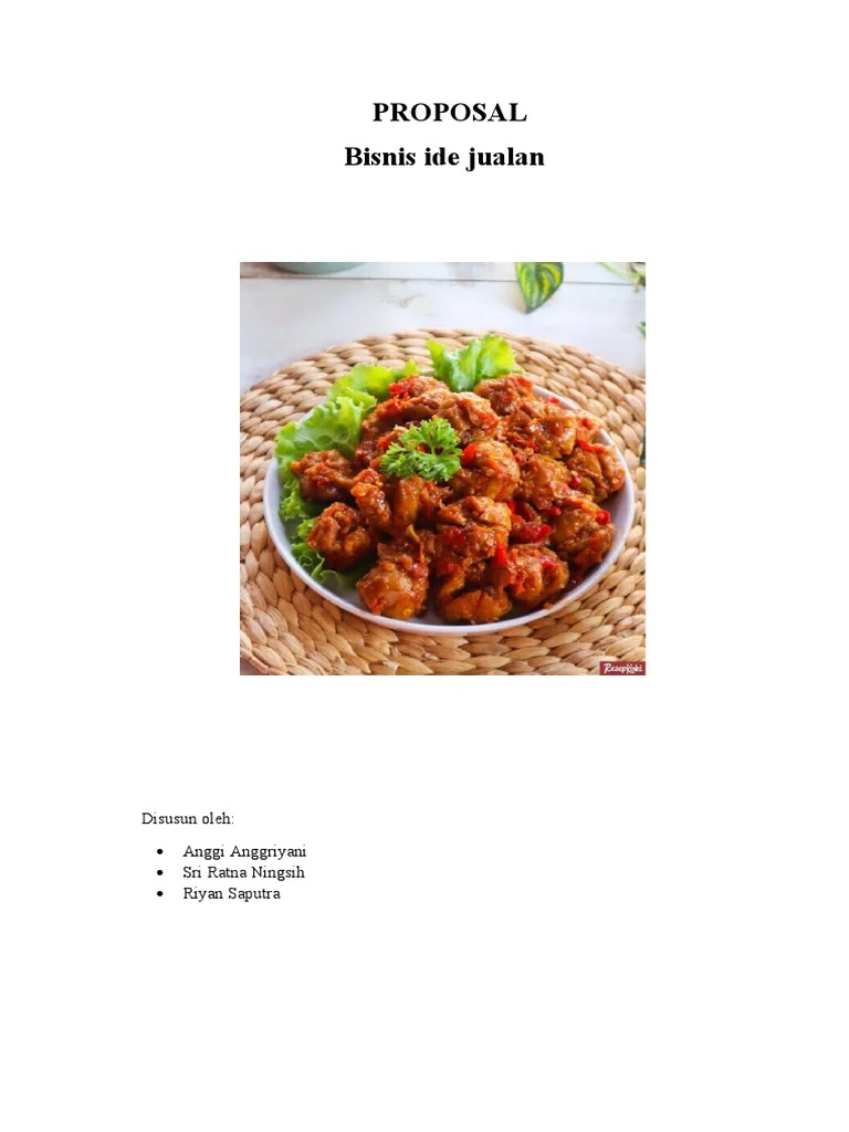 Proposal Usaha Bakso Mercon Pedas | PDF