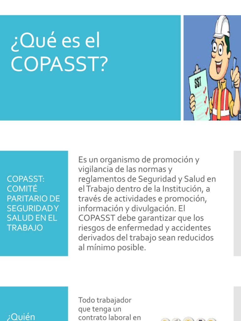 Funciones del COPASST en el Trabajo | PDF | Seguridad y salud ocupacional