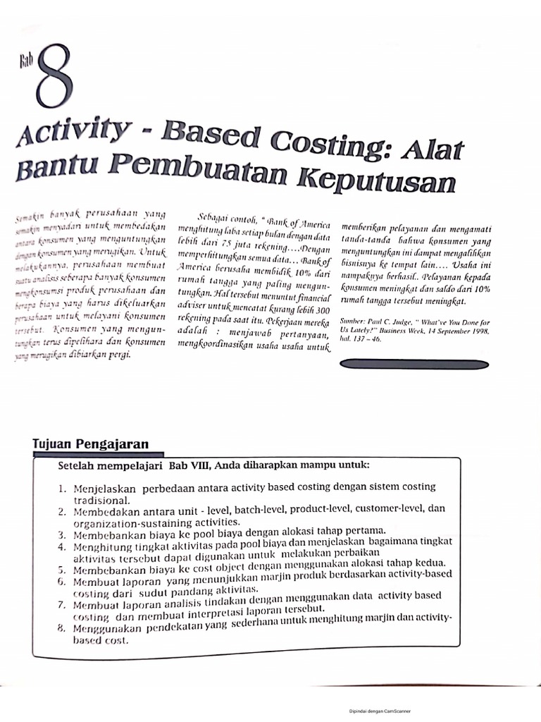Sistem ABC - Buku Akuntansi Manajerial Garrison | PDF