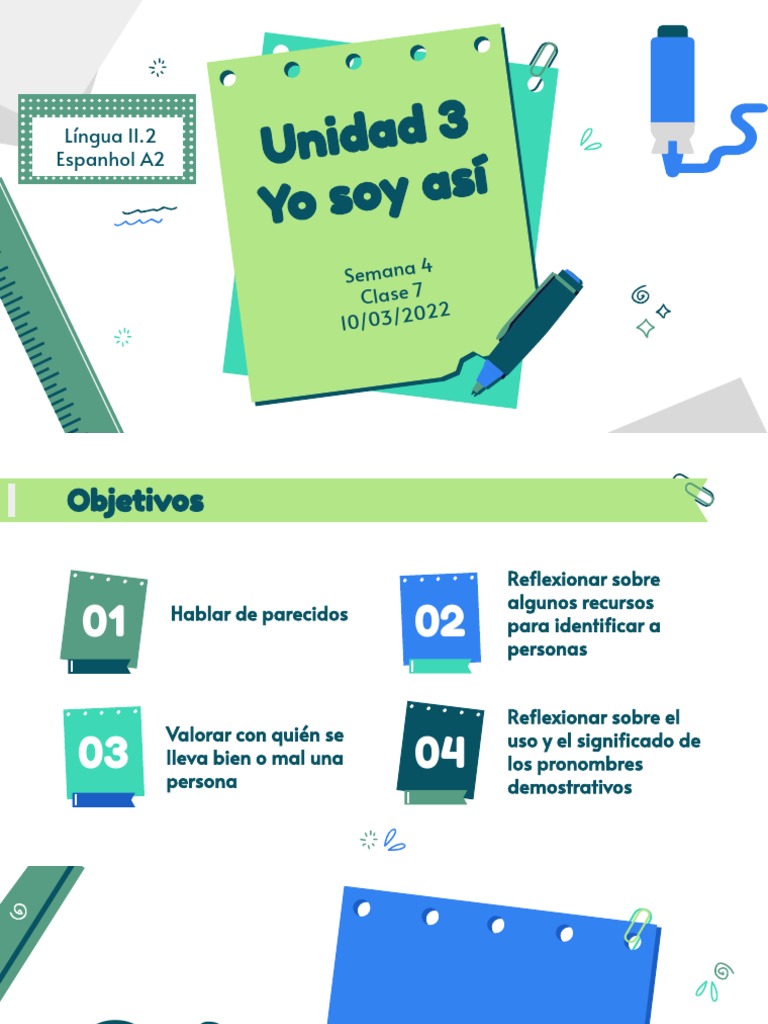Unidad 3. Yo Soy Así (Espanhol A2) | PDF | Lingüística