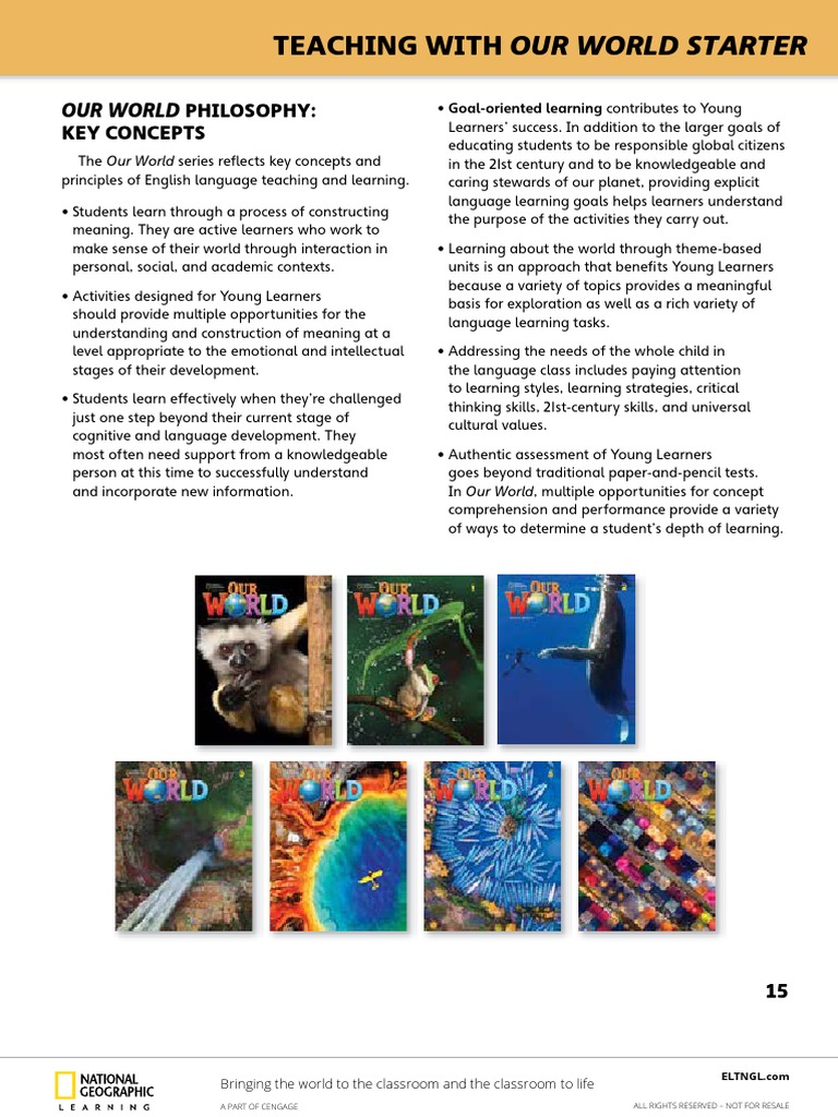 Teaching With Our World-Pacing Guide (Nat Geo) | PDF | Learning ...