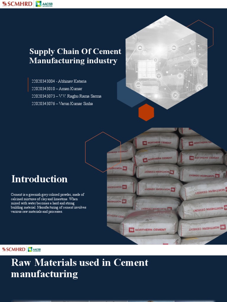 Supply Chain of Cement Manufacturing Industry | PDF | Cement | Logistics