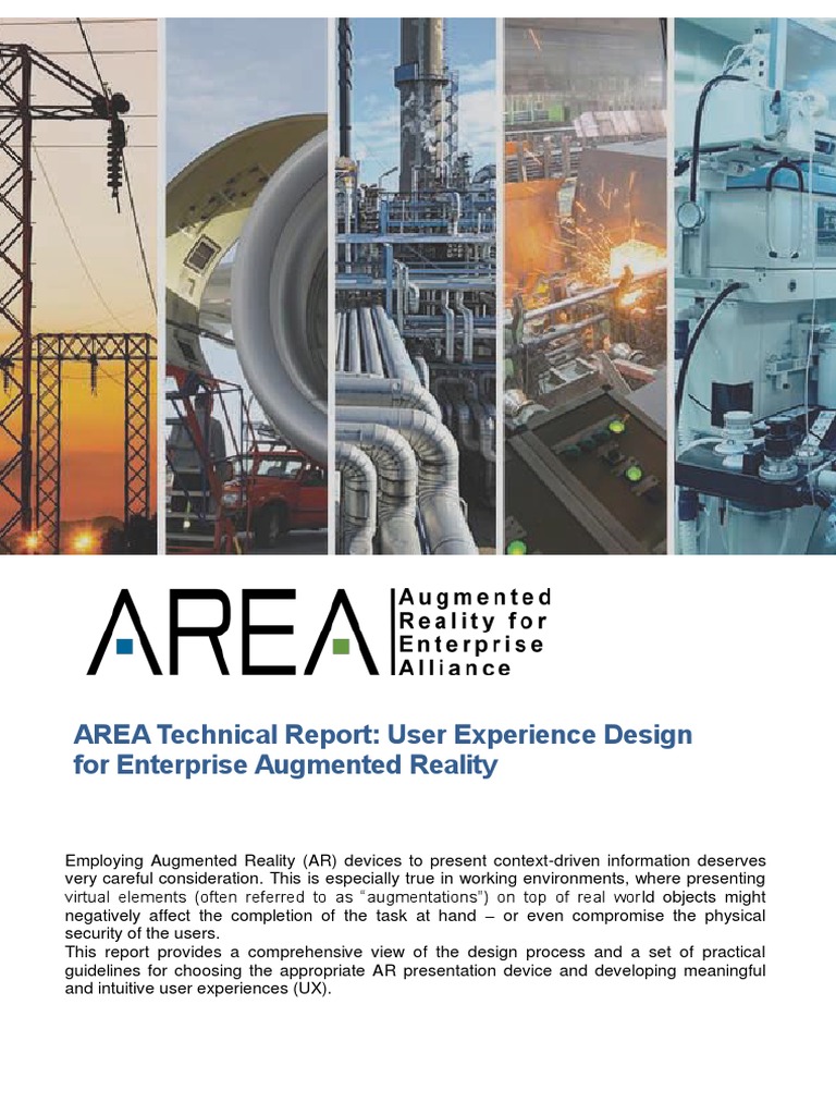 AREA Technical Report: User Experience Design For Enterprise Augmented Reality | PDF | Augmented ...