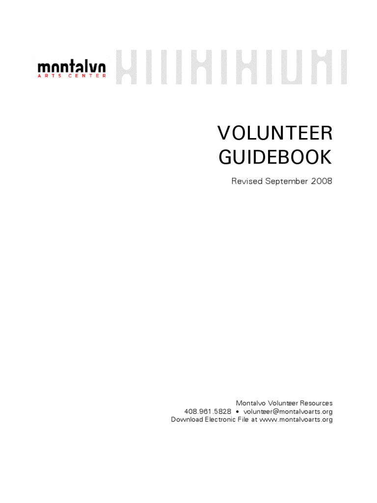 Volunteer Guidebook 2008-09 | PDF | Business