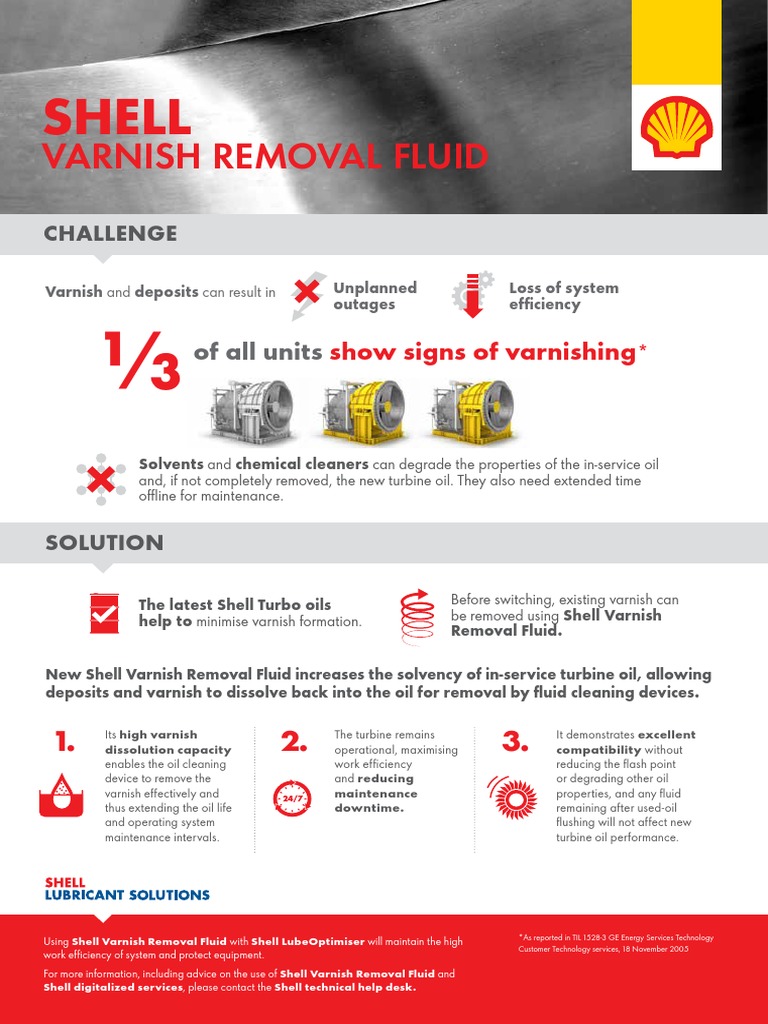 Shell Varnish Removal Fluid Summary Sheet | PDF | Materials | Chemistry