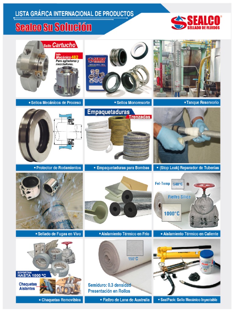 Lista Grafica Productos - Sealco | PDF