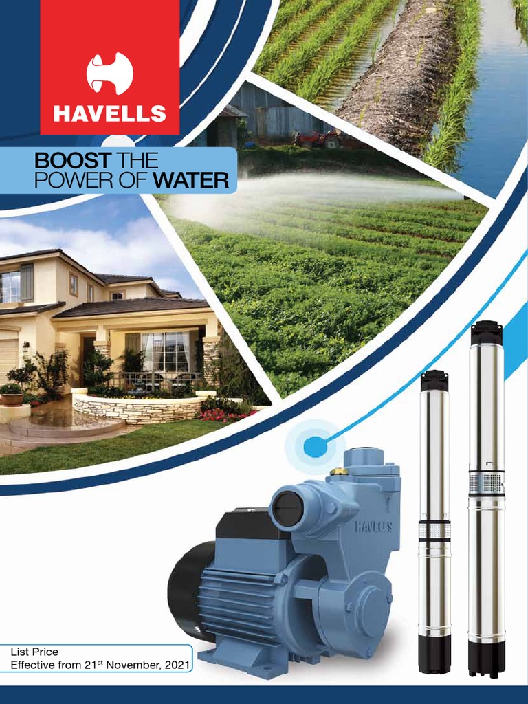 Havells Pumps | Download Free PDF | Capacitor | Electric Motor
