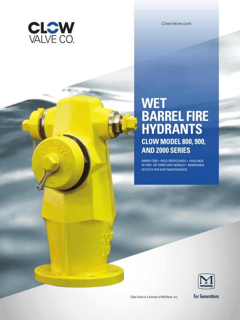 Wet Barrel Fire Hydrants Guide | PDF | Valve | Fire Engine