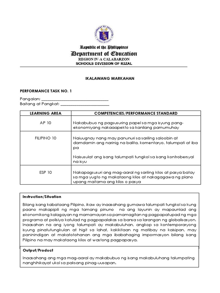 Grade-10 Q2 PT1 EsP | PDF