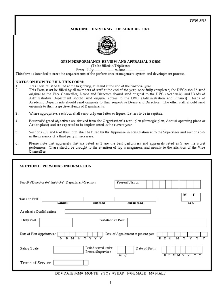 Opras Form English | PDF | Performance Appraisal | Leadership