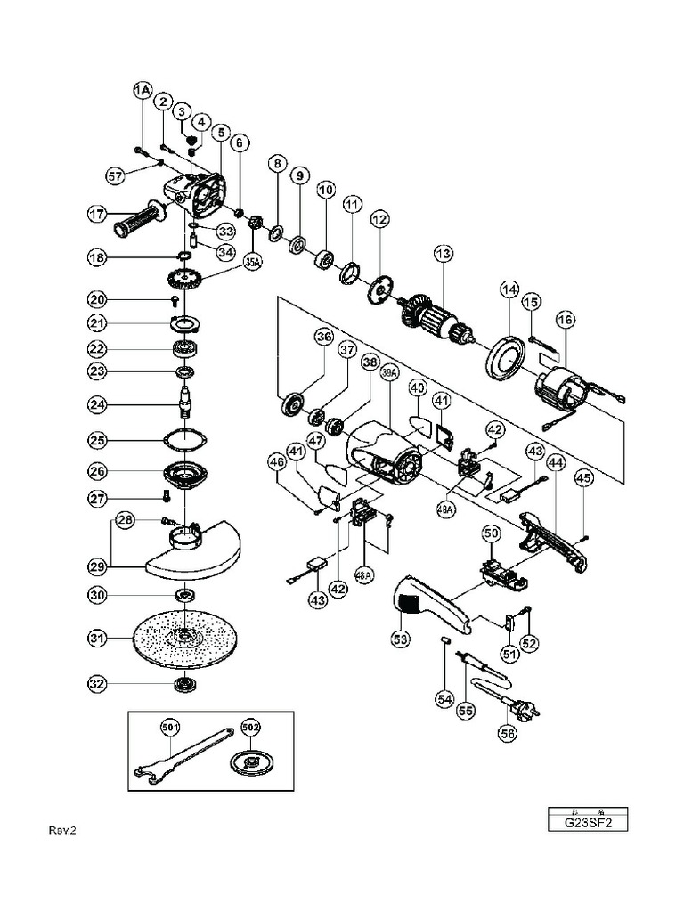 Hitachi G23SF2 Despiece | PDF