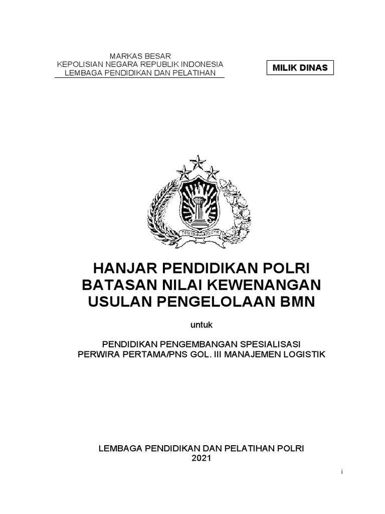 Batasan Nilai Kewenangan Usulan Pengelolaan BMN | PDF Batasan Nilai Kewenangan Usulan Pengelolaan BMN | PDF