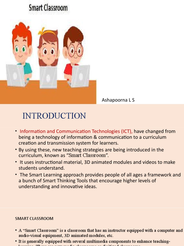 Smart Classroom | PDF | Educational Technology | Learning