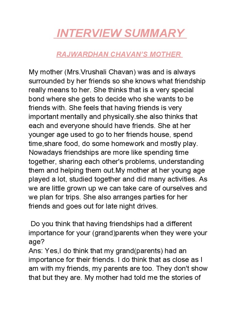 Summary Mother | PDF