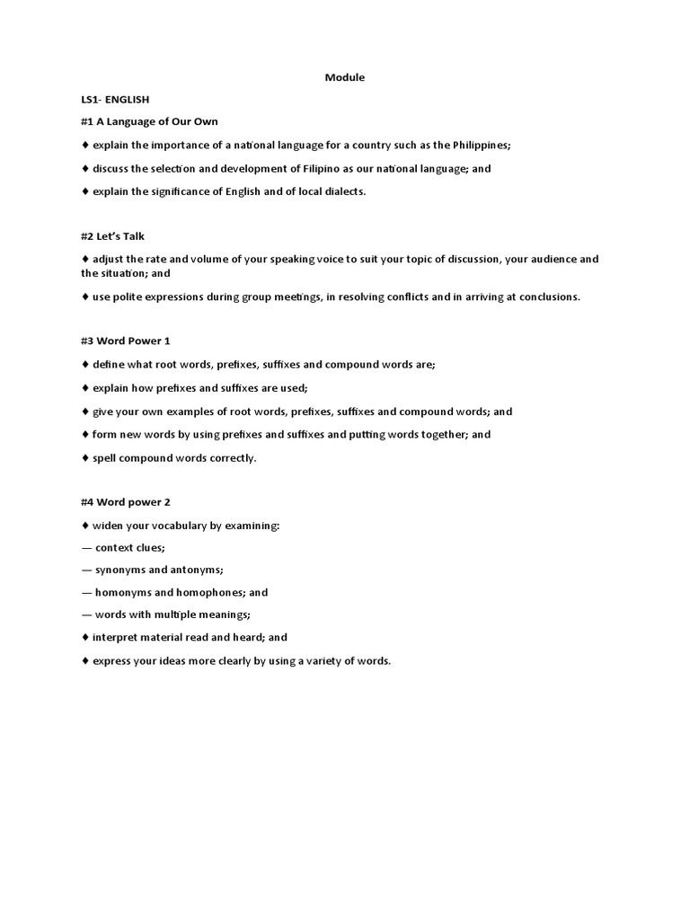 Modules title-ALS | PDF