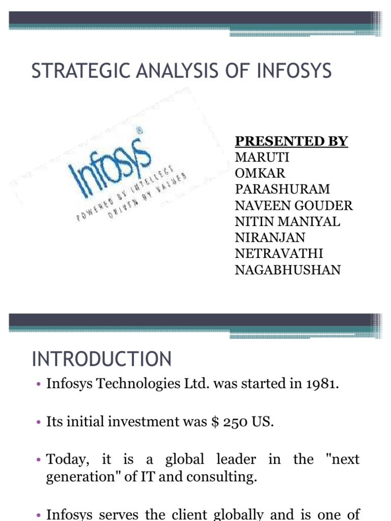Strategic Analysis of Infosys | PDF | Outsourcing | Value Chain