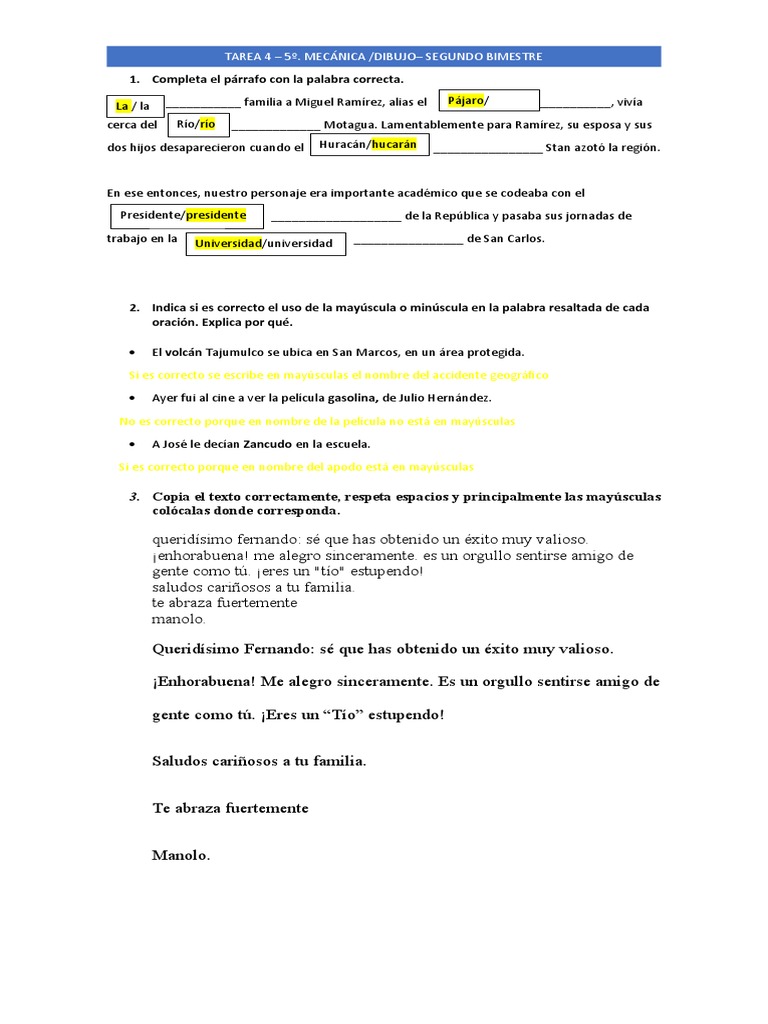 Uso de Mayúsculas | PDF