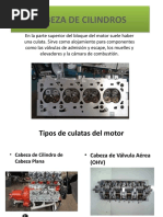 La Culata y Sus Partes | PDF | Motor de combustión interna | Máquinas ...