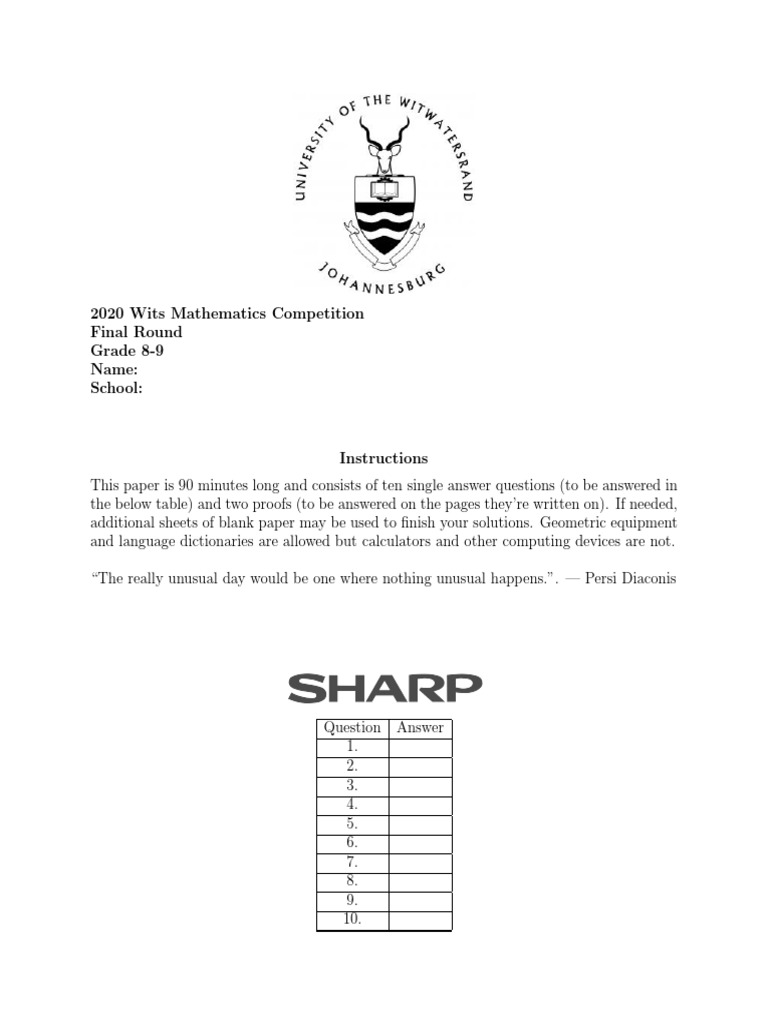 WMC 2020 JSFR | PDF | Numbers | Triangle