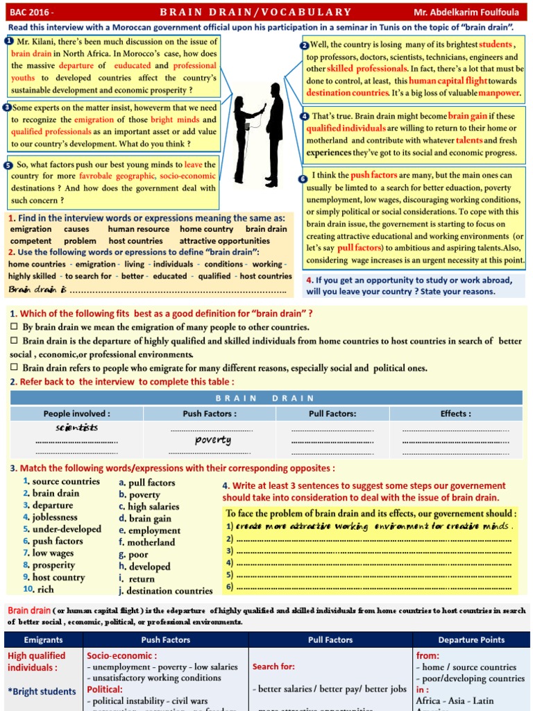 Brain Drain 2 | PDF | Human Capital Flight | Human Capital