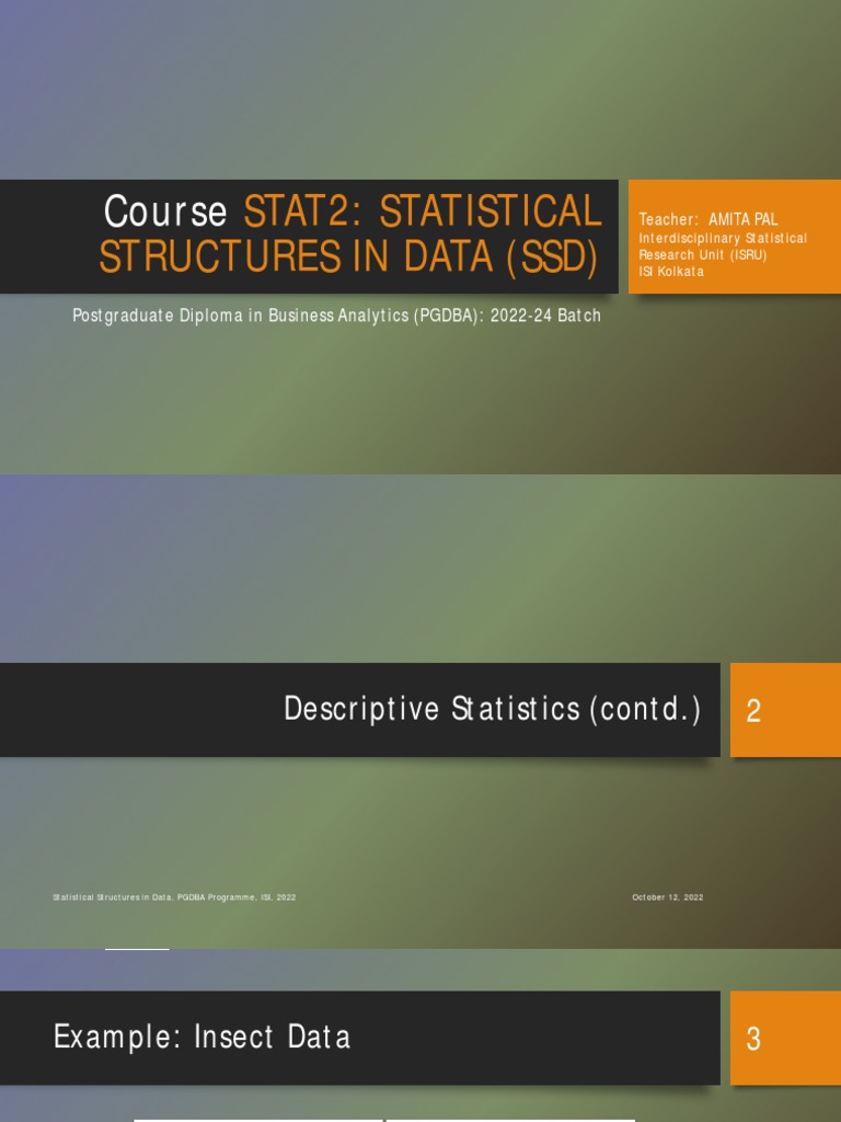 SSD4 Oct 12 | PDF | Quantile | Statistical Theory