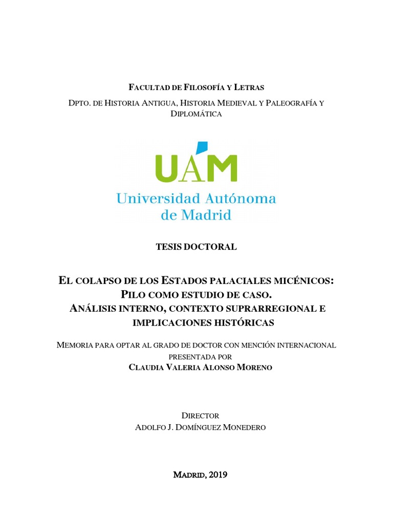 Alonso Moreno Claudia Valeria | PDF | Grecia micénica | Micenas