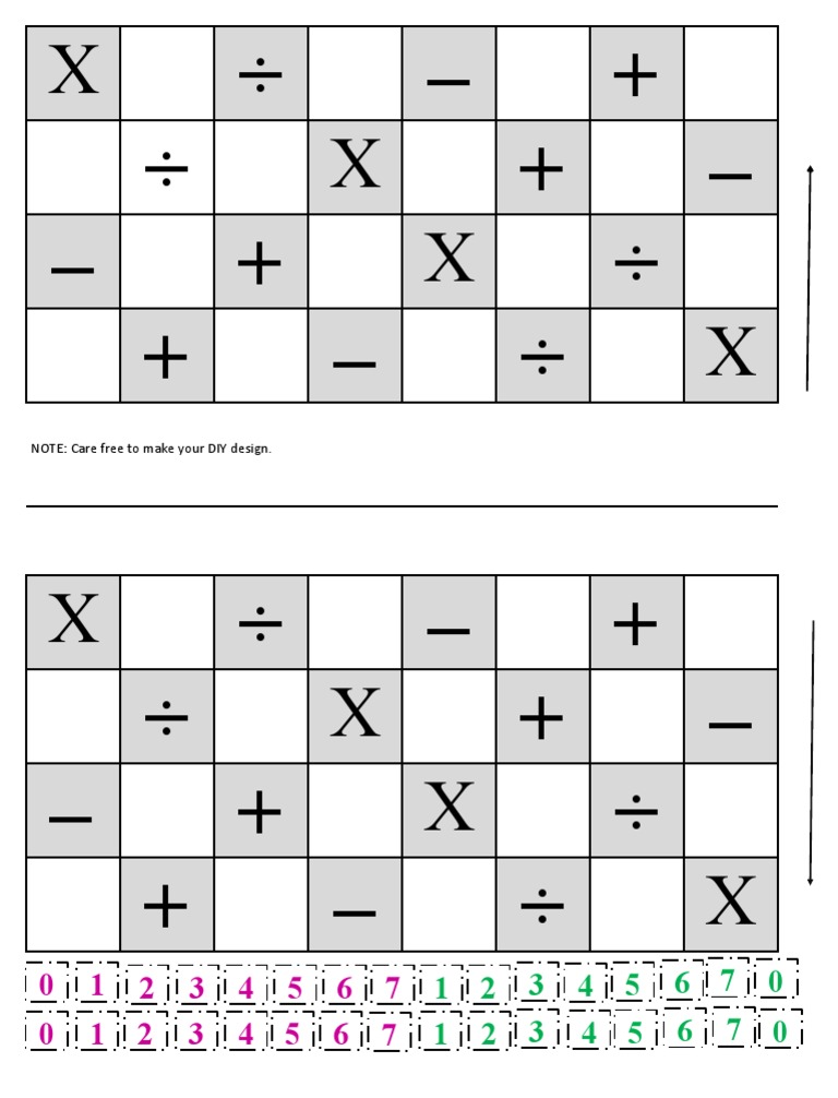 DIY Elementary Damath Board Ideas | PDF