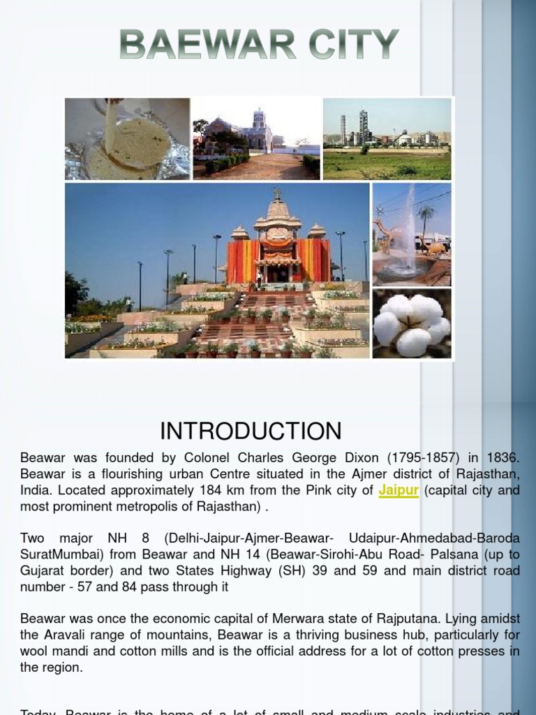 Beawar City Presentation | PDF | Sanitation