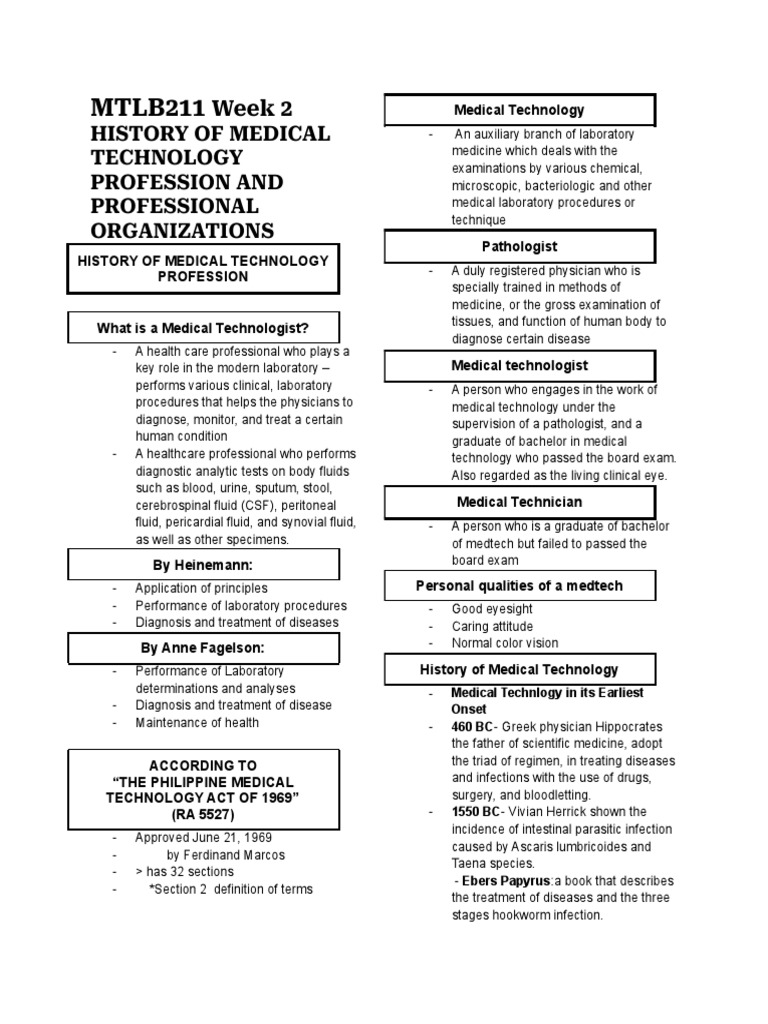 MTLB211 Week 2 LEC Reviewer | PDF | Medicine | Pathology