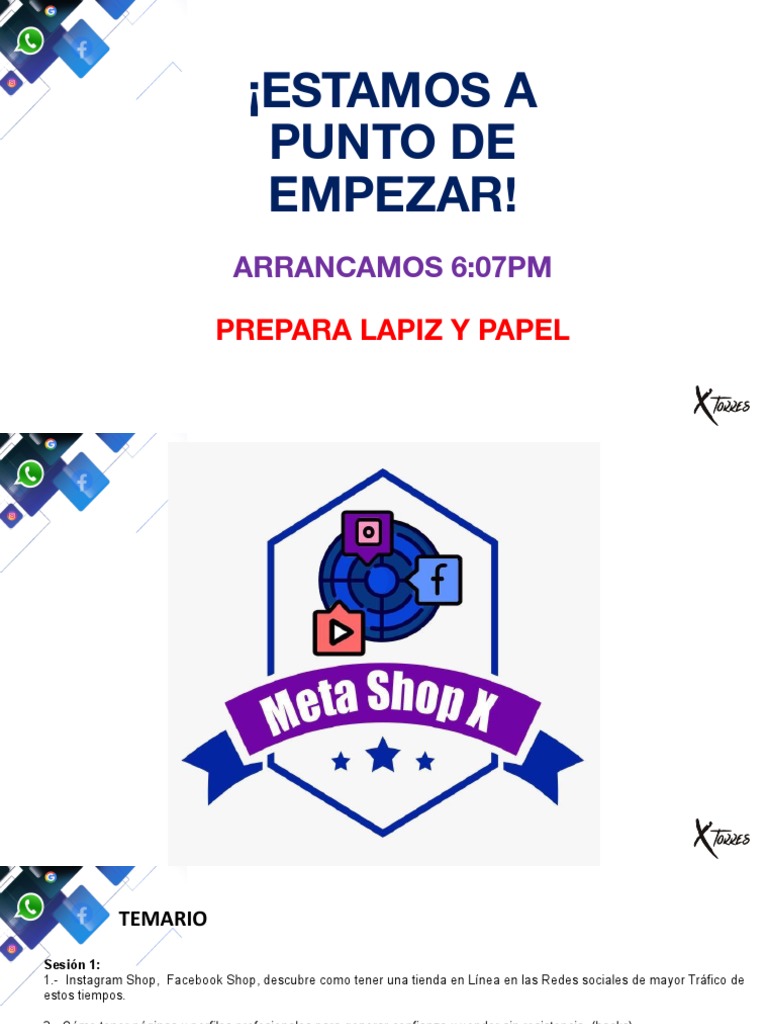 Meta Shops X Sesión 4 | PDF | Negocios